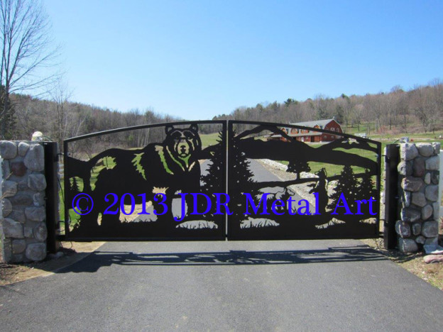 23 Awesome Wildlife Metal Art Driveway Gates » Custom Driveway Gates By ...