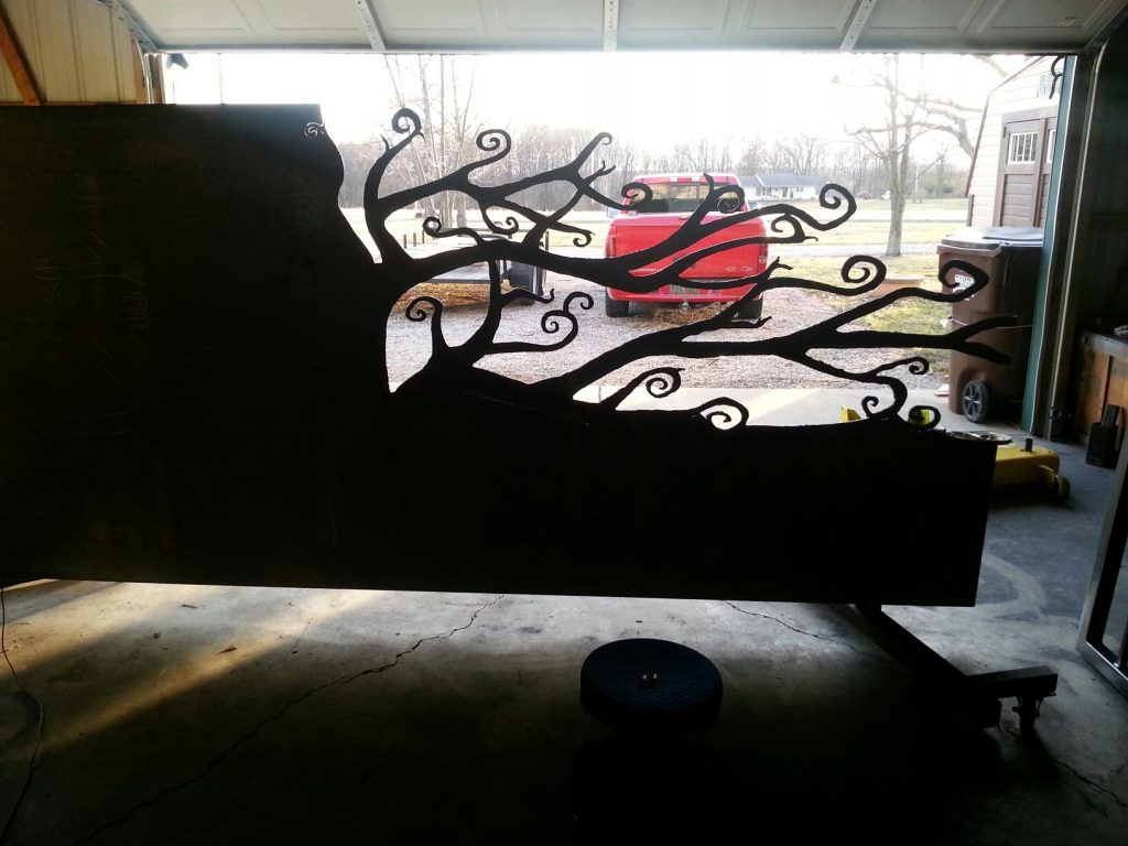 custom plasma cut tree for driveway gate JDR Metal Art - Custom ...