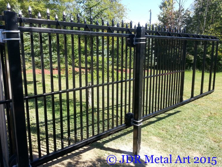 Sliding Security Gate | Custom Driveway Gates By JDR Metal Art