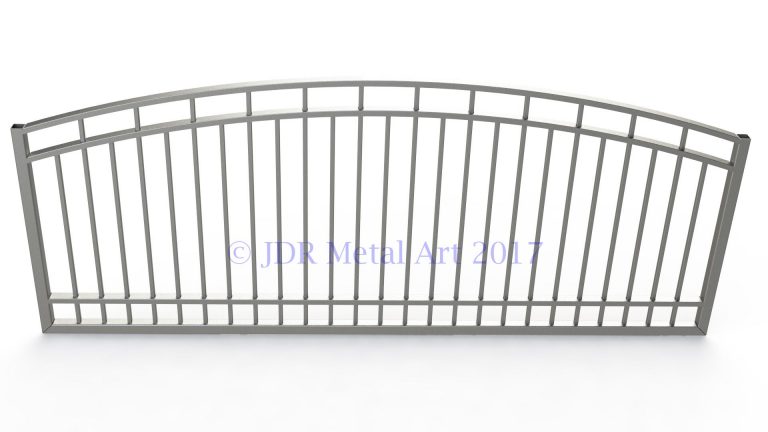 10 Foot Driveway Gate Single Swing Arched With Pickets | Custom ...