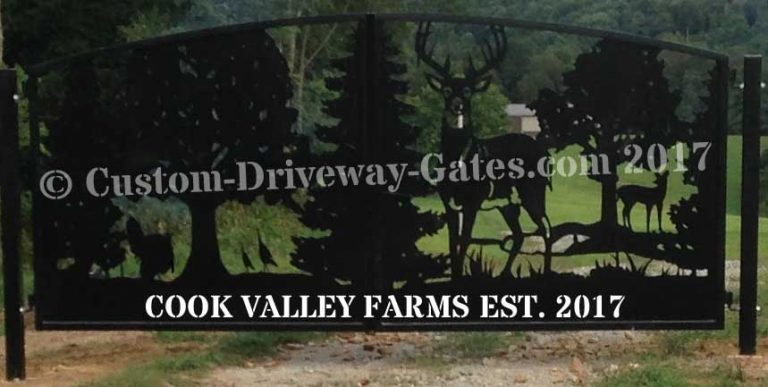14 Foot Custom Gate Single | Custom Driveway Gates | JDR Metal Art ...