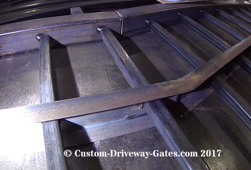 Driveway Gate With 2x2 Tubing Frame | Custom Driveway Gates By JDR ...