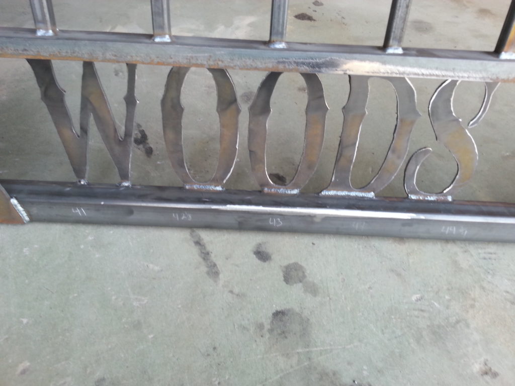 Custom Metal Gate Letters Cut By JDR Metal Art. | Custom Driveway Gates ...