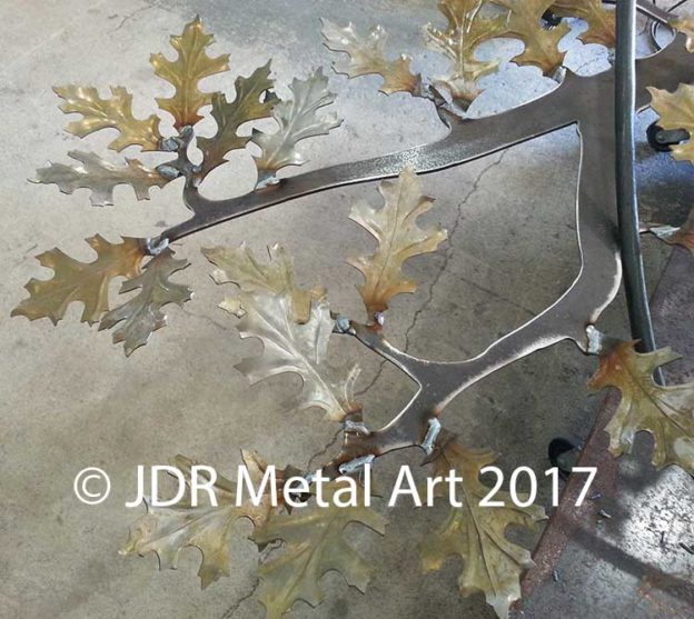 Oak Tree Leaf Driveway Gate In Tennessee JDR 2018 | Custom Driveway ...