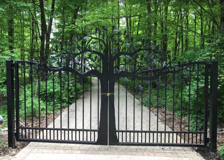 Custom Tree Driveway Gates | Oak, Palm, Maple & Willow Designs