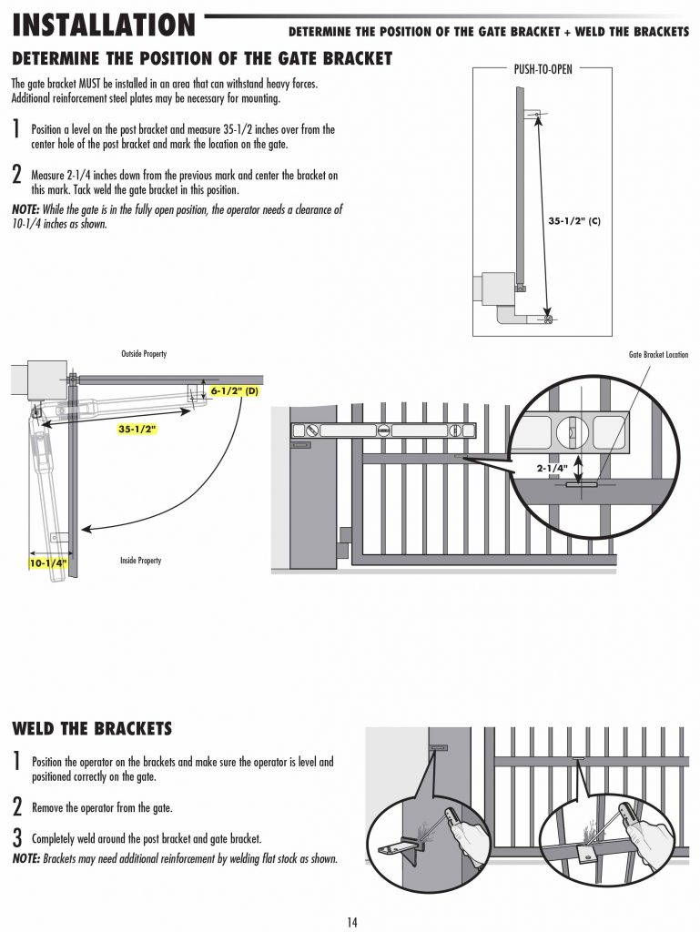 Liftmaster LA 500 Installation Manual | Custom Driveway Gates By JDR ...