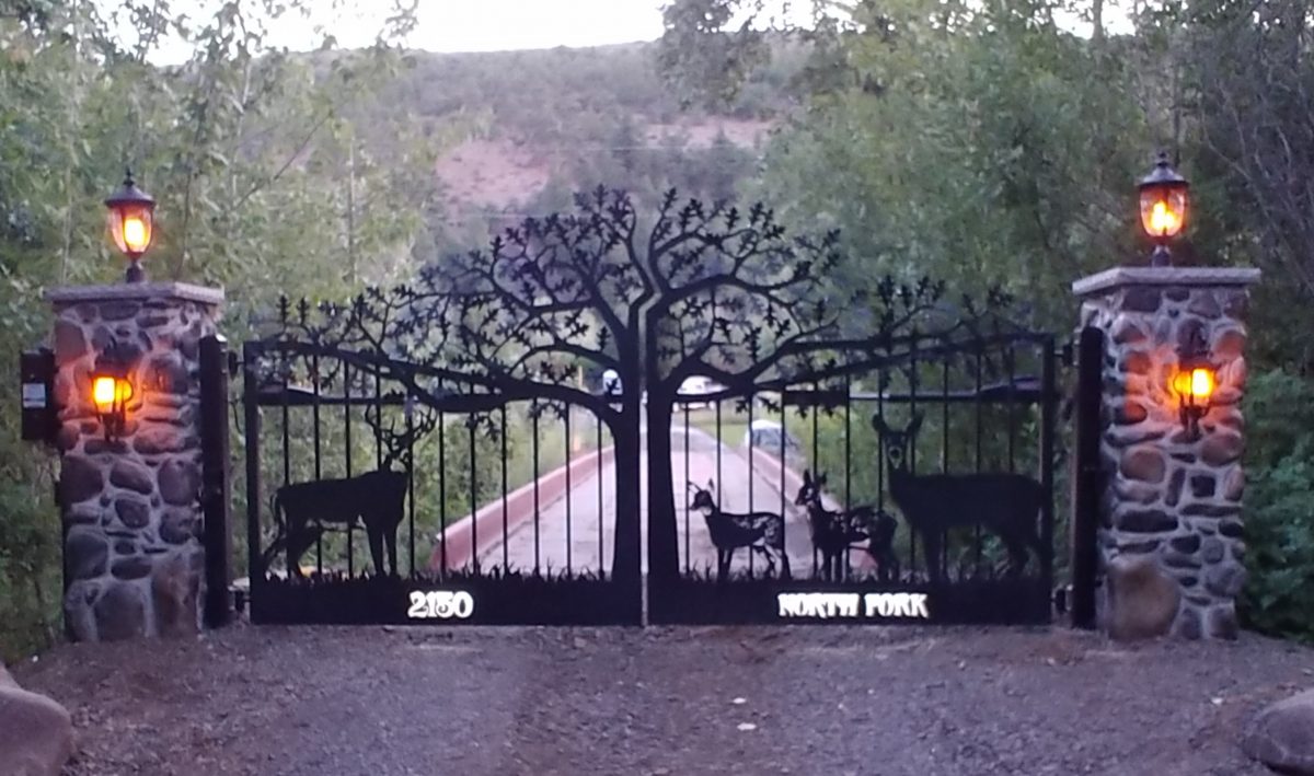 36 Tree Driveway Gates By JDR Metal Art - Home Farm Ranch & Estate Gates