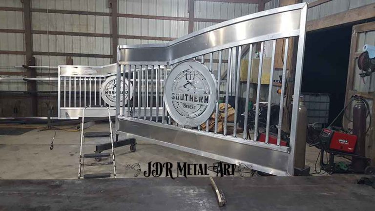 Clavos Aluminum Driveway Gate | Custom Driveway Gates By JDR Metal Art
