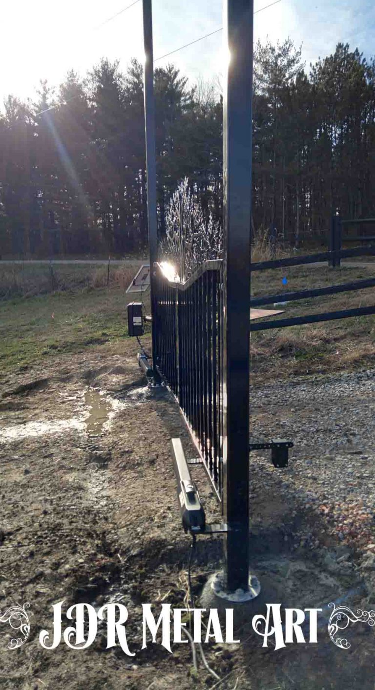 Best Custom Ranch Gates - Elegant 12' Oak Tree With Whitetail Deer