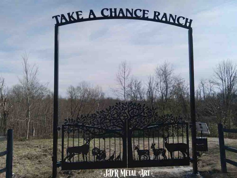 Plasma Cut Ranch Gates Archives | Custom Driveway Gates | JDR Metal Art ...
