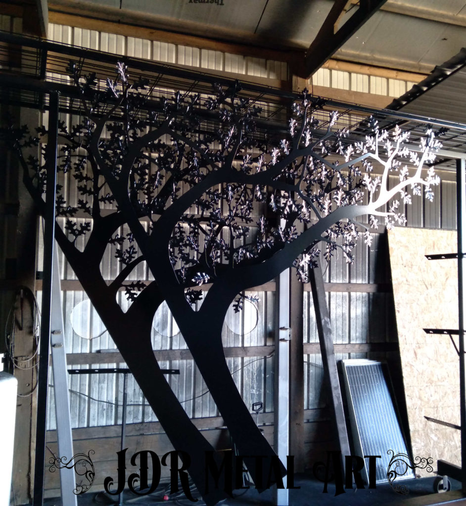 Powder Coated Gate Ornaments | Custom Driveway Gates | JDR Metal Art ...