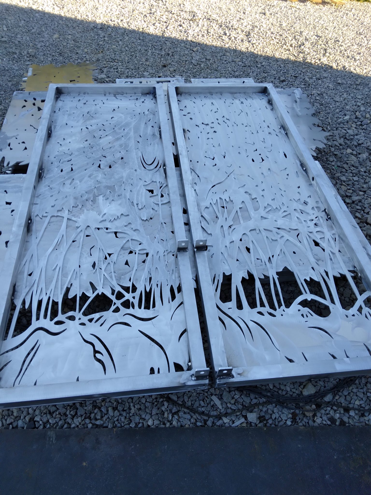 Laser Cut Aluminum Gates For Vero Beach Home. | Custom Driveway Gates ...