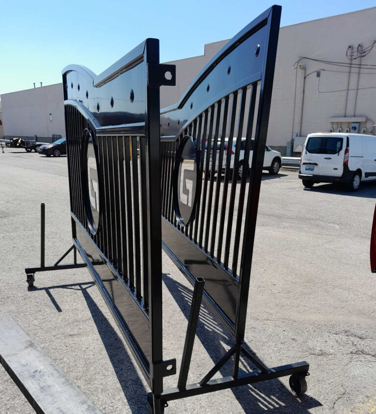 Atlanta Custom Driveway Gates | 20' Traditional Gate Design | Custom ...