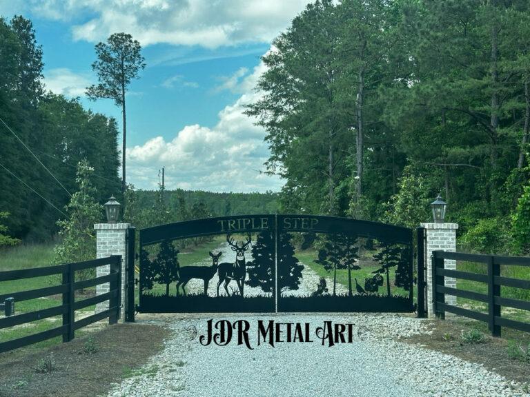 Custom Wildlife Driveway Gates | Deer, Bear & Elk Designs