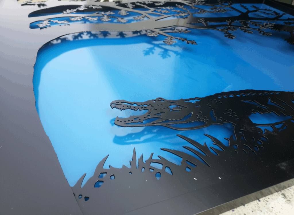 custom gate metal art silhouette - Custom Driveway Gates | JDR Metal ...